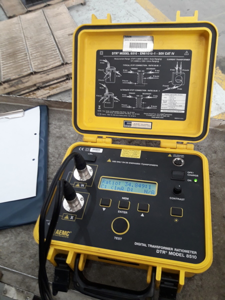 Foto: Medicion Eléctrica con Aemc Dtr 8510 de Servelectric Mg Spa ...