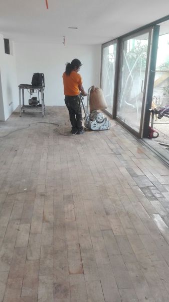 Foto: Instalación de Parquet Rauli 11x33 ..largo Variable de Di ...