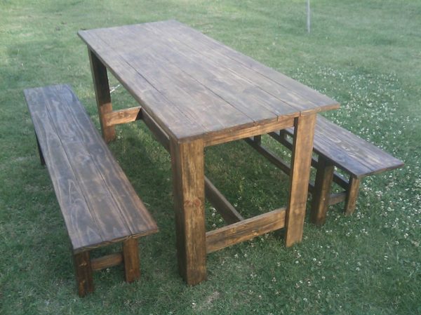 Foto: Mesa con Bancos Pino de Cortona Diseño & Construcción #134588 ...