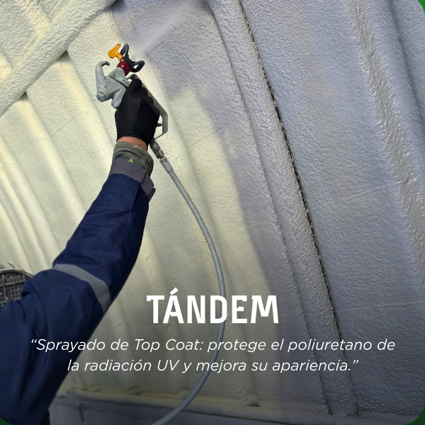 Foto: Recubrimientos sobre Poliuretano Proyectado de Tándem Foam Spa ...