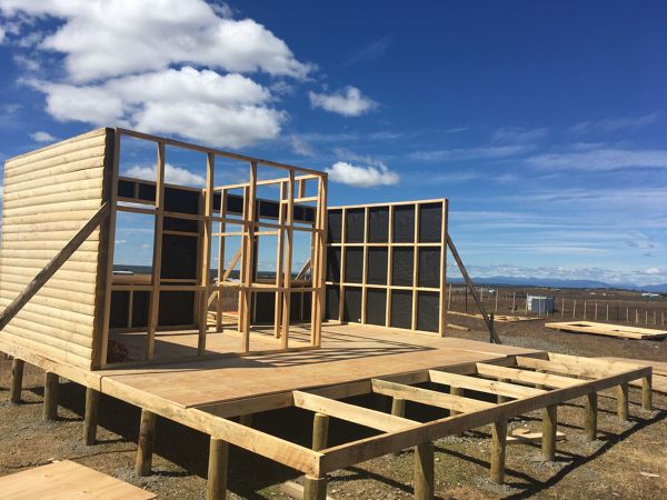 Foto: Inicio de Armado de Paneles Casa Prefabricada de Construcciones D ...