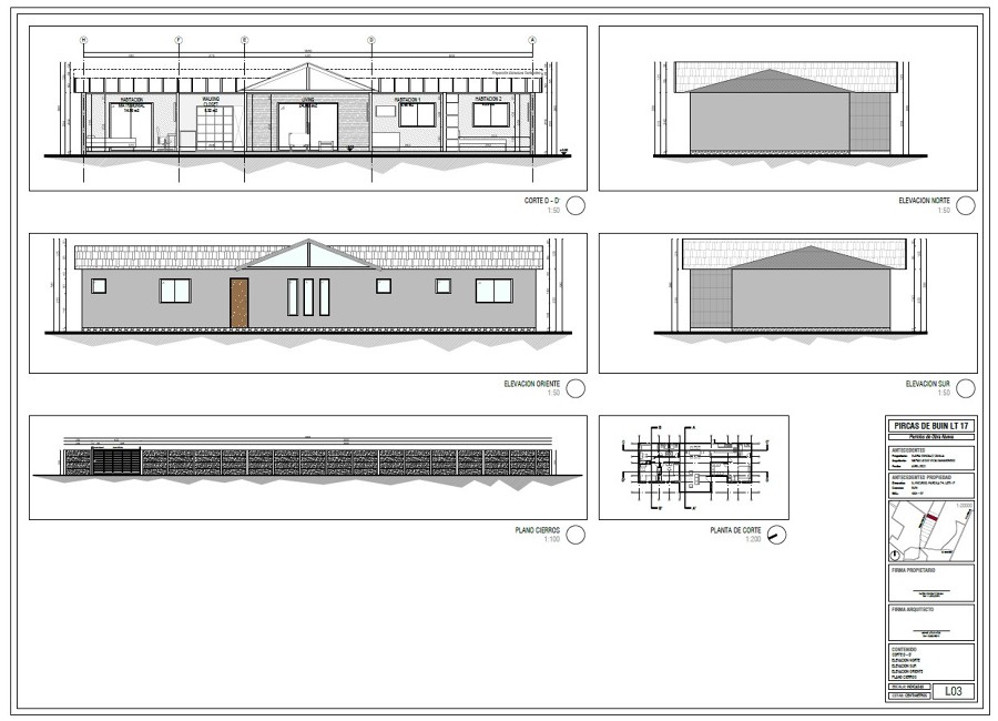 Foto: Plano de Arquitectura_Elevaciones de Domatio Arquitectura Spa ...