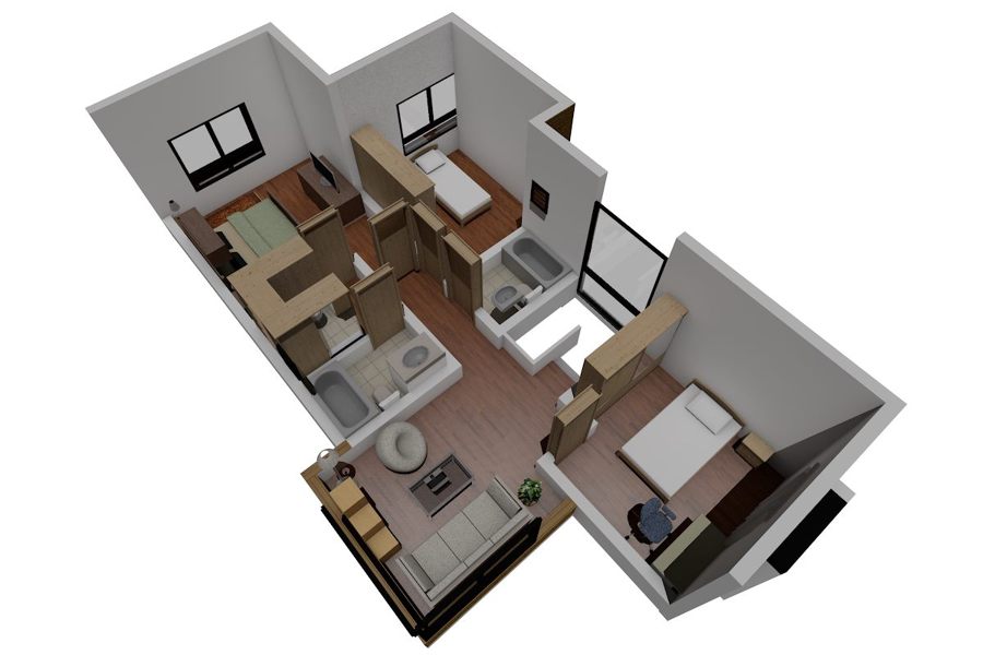 Foto: Planta Segundo Nivel de MÜLEN ARQUITECTURA SpA #94284 - Habitissimo