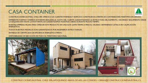 Foto: Casa Container de Construcciones Austral Chile SPA #444381 ...