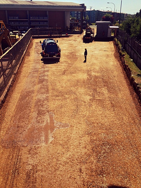 Foto: Compactación Base Estabilizada de Huilliches Construcciones ...