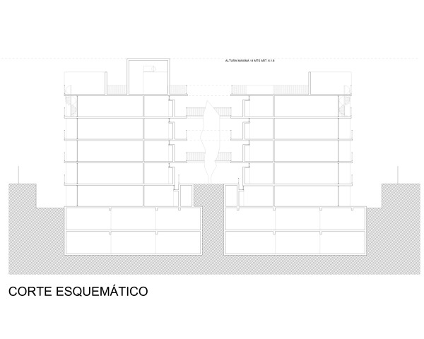Foto: Corte Edificio de Oficina De Arquitectura Ofa #652766 - Habitissimo