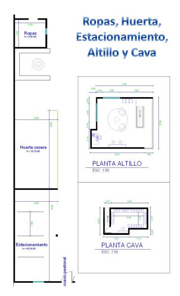 Foto: Planta Altillo y Cava de Vivienda Sustentable #152885 - Habitissimo