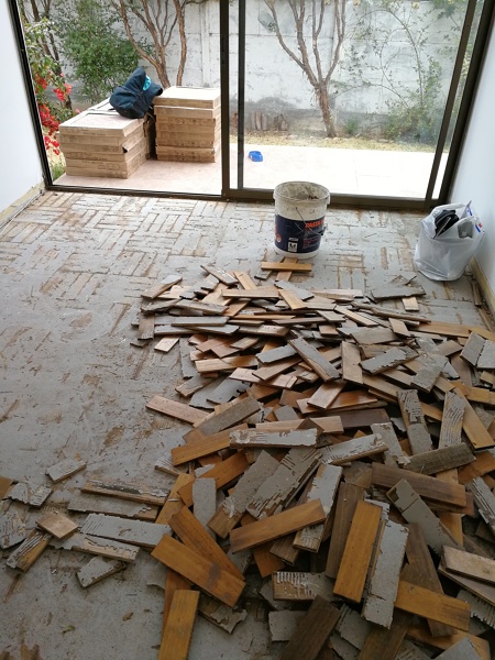 Foto: Retiro de Piso Parquet Primer Nivel de Ingeniería Y Construcción ...